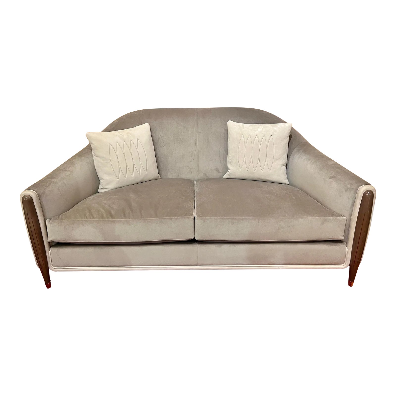 Theodore Alexander Arched Tight Back Sofa | Chairish