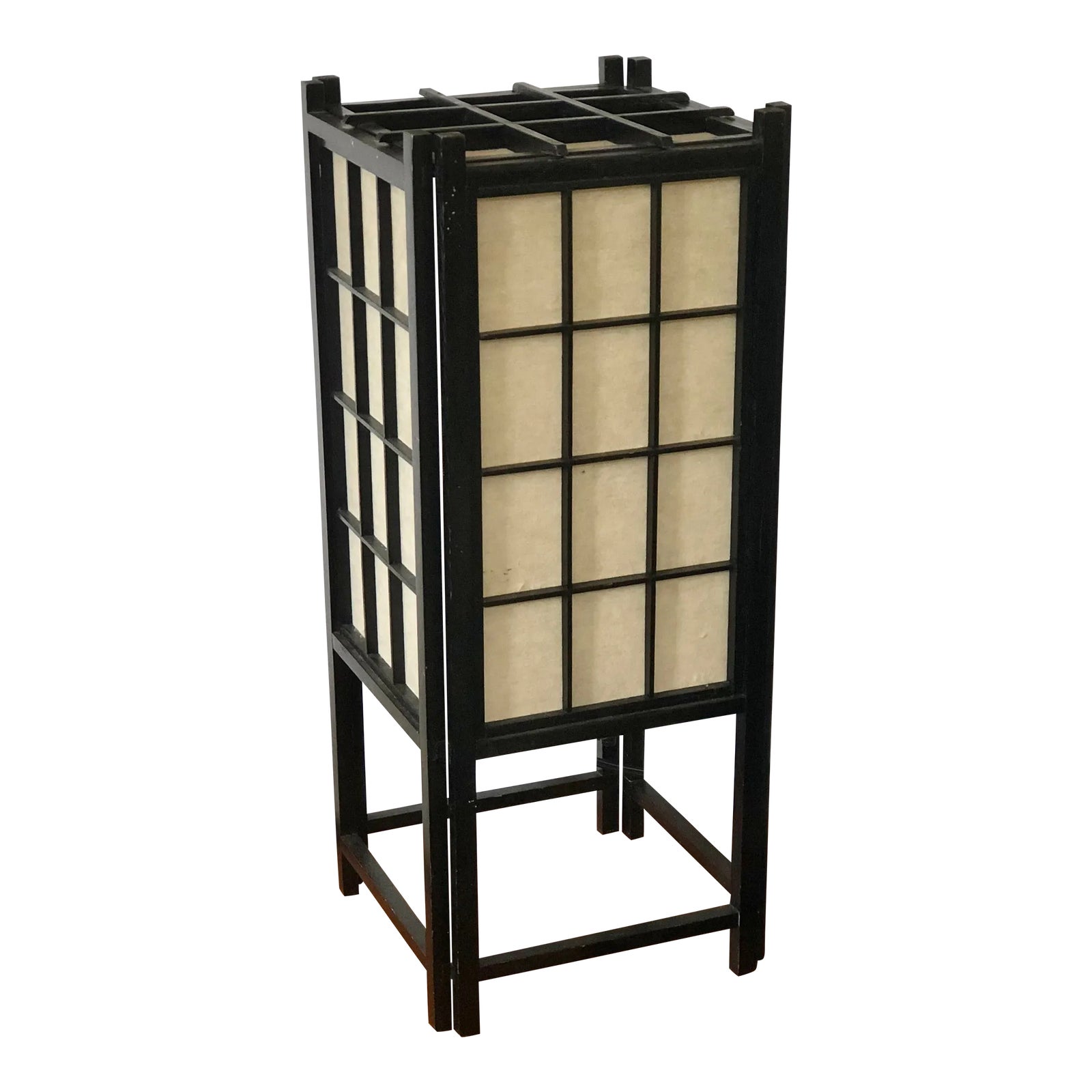 Japanese Mid Century Shoji Table Lamp | Chairish
