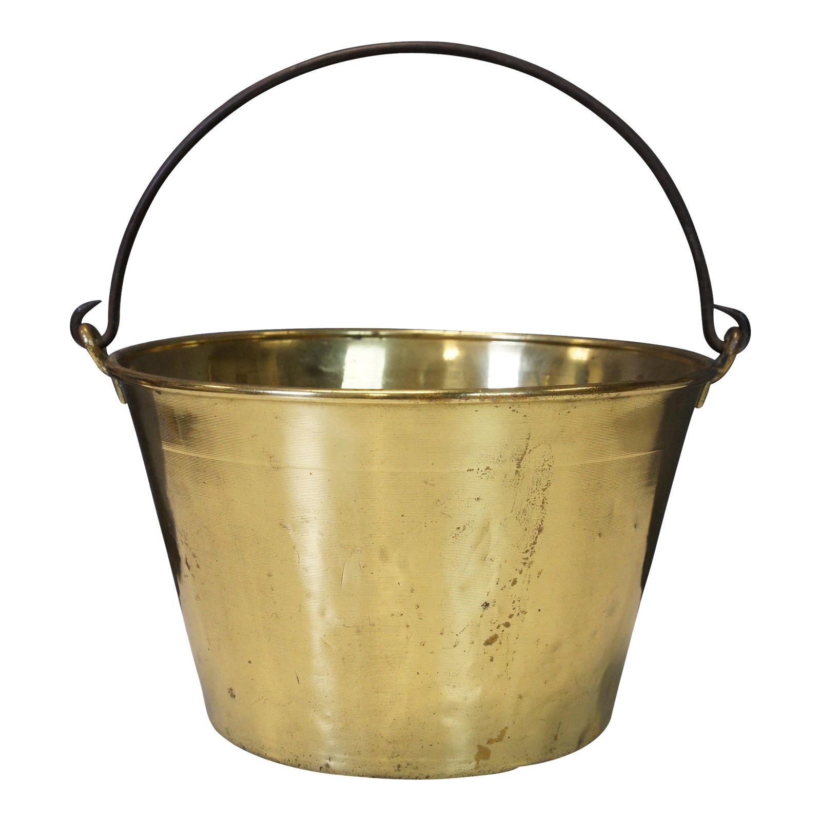 Mid 20th Century American Brass Kettle Manufacturers #4 Spun Hearthware ...