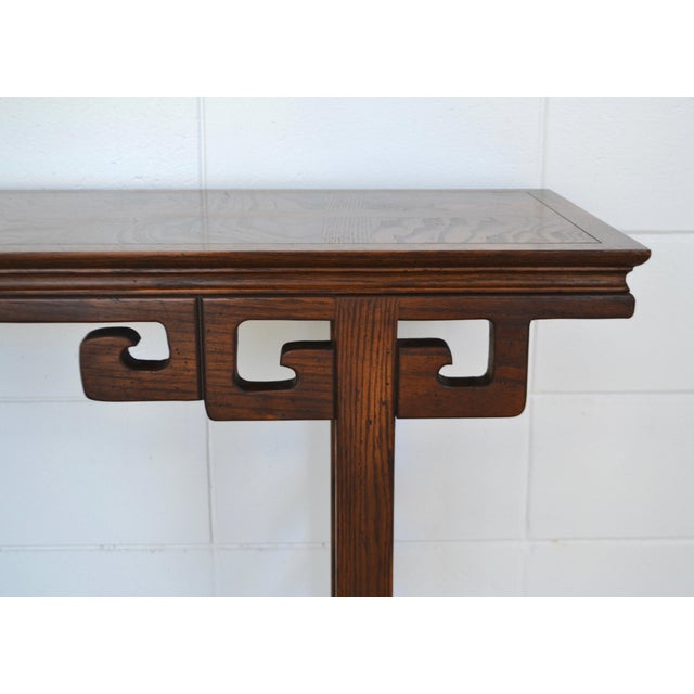 1960s Mid-Century Asian Inspired Console Table | Chairish