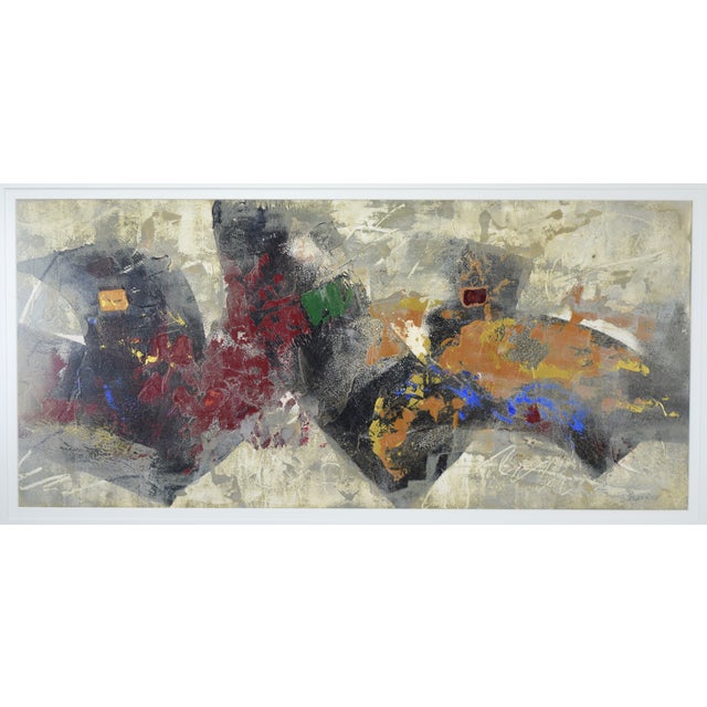 Vintage Modern Abstract Expressionist Forms Oil Painting #2 by Canadian ...