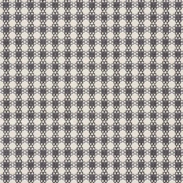 Schumacher Checkmate Fabric in Graphite | Chairish