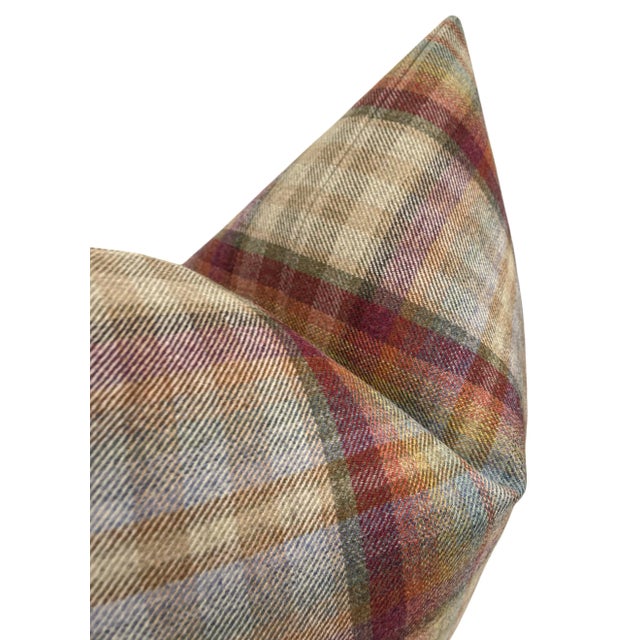 22" Multi Oxford Plaid Pillows - a Pair | Chairish