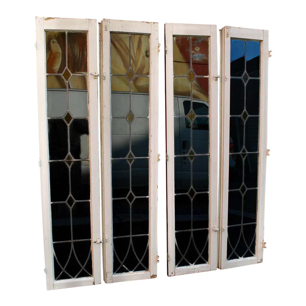 1920s American Classical Tall Windows - Set of 4 | Chairish
