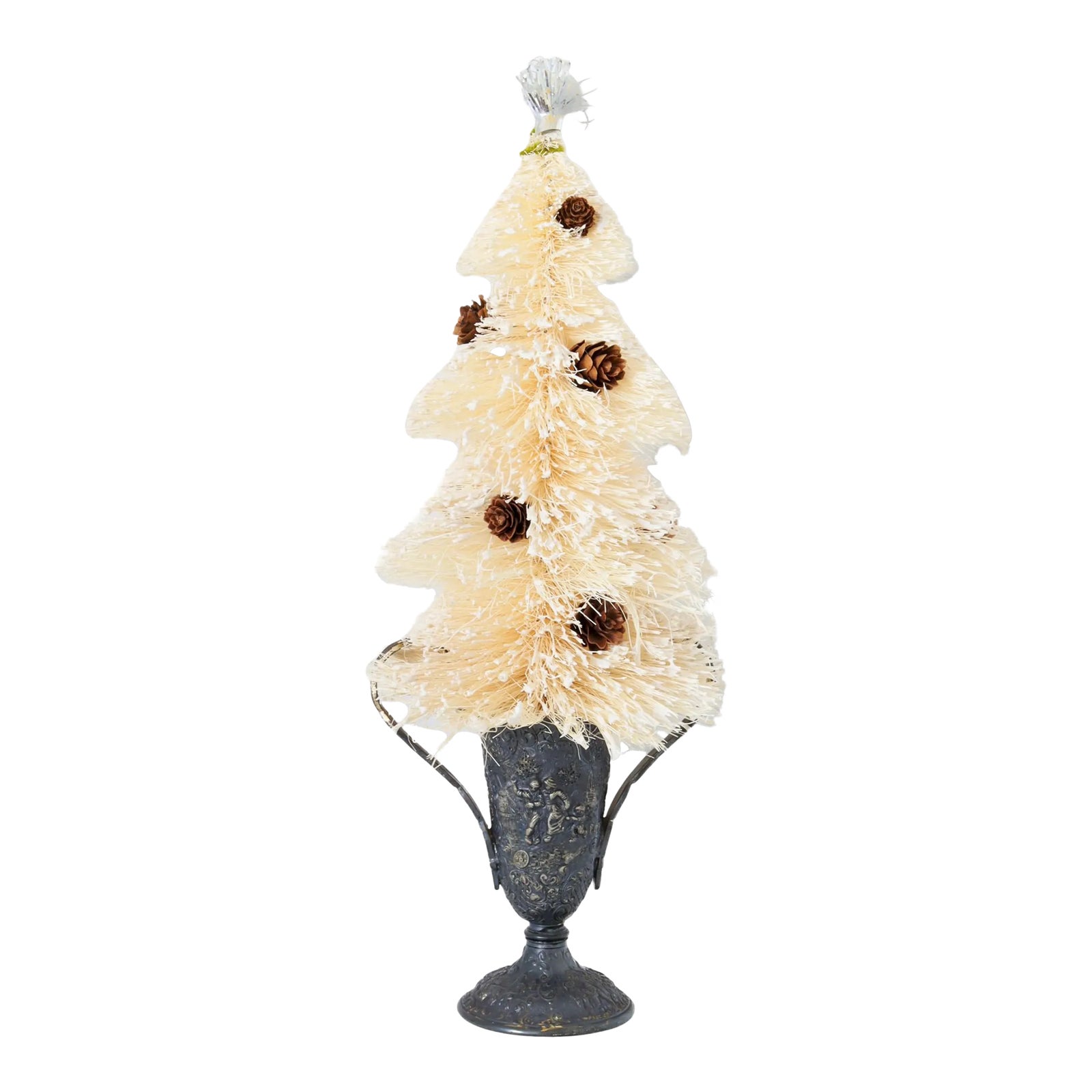 Holiday Tree in Barbour Silver-Plate Urn | Chairish