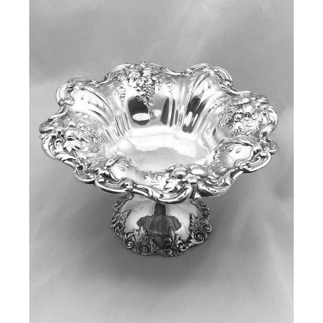Vintage Reed & Barton Francis 1 Sterling Silver Repousse Footed Compote ...
