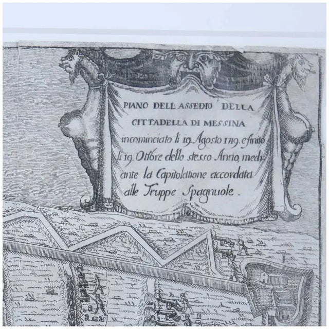 Antique Francesco Ciche Engraving, Map And Plan Of The Siege Of The ...