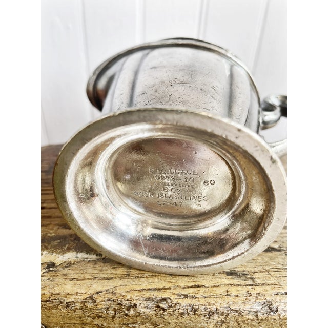 1920s Silver Plated Creamer From Rock Island Lines Railroad | Chairish