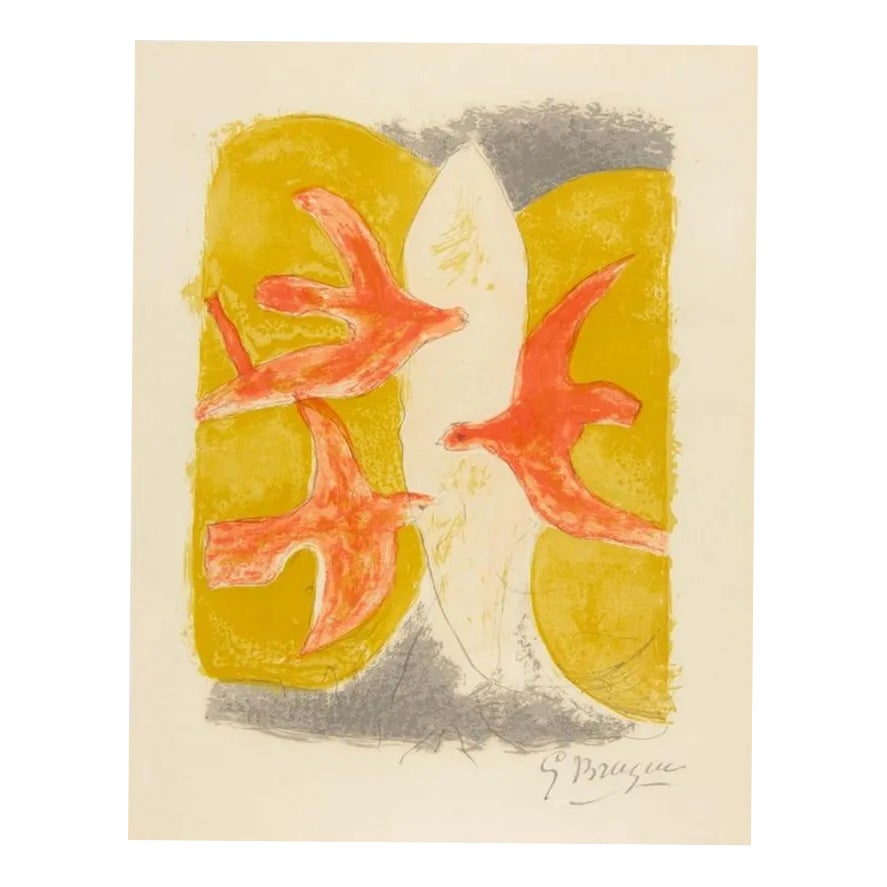 Georges Braque, Descent Into Hell, Plate 3, 1961, Lithograph | Chairish