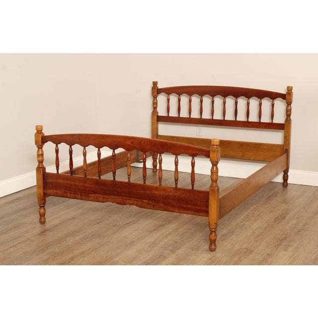 Stickley Cherry Valley Full Size Spindle Bed | Chairish