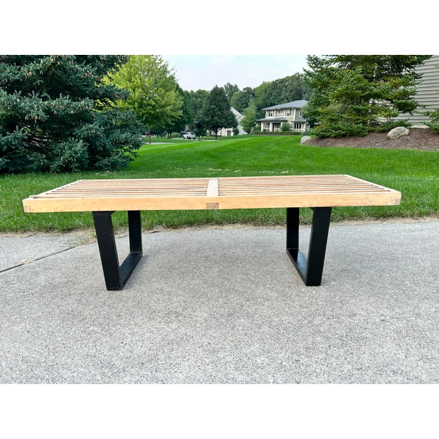 1970s Vintage Mid Century Herman Miller Bench Designed by George Nelson ...