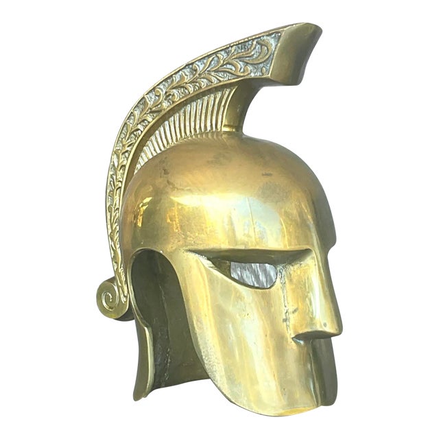 Vintage Regency Brass Gladiator Helmet Chairish