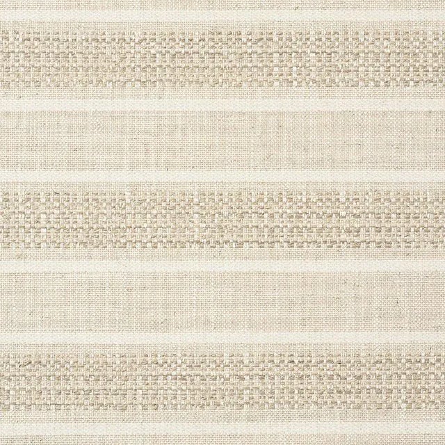 Schumacher Oxnard Fabric in Ivory | Chairish