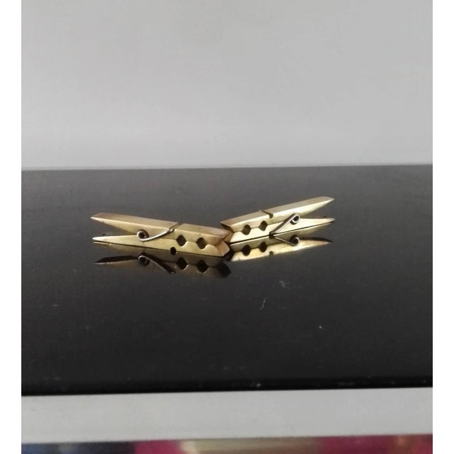 1970s Solid Bronze Mail Clips, France - a Pair | Chairish