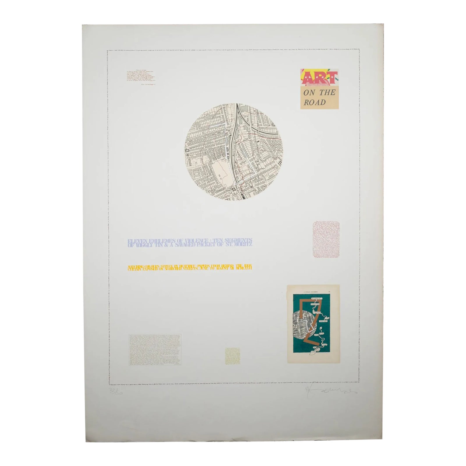 Tom Phillips, Art on the Road, Screenprint, Limited Edition 33/50 ...