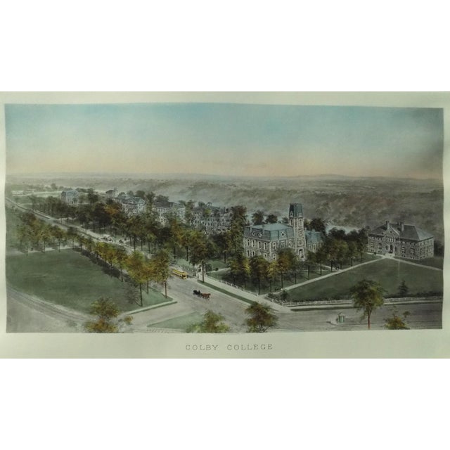 Early 20th Century Antique Colby College Print | Chairish