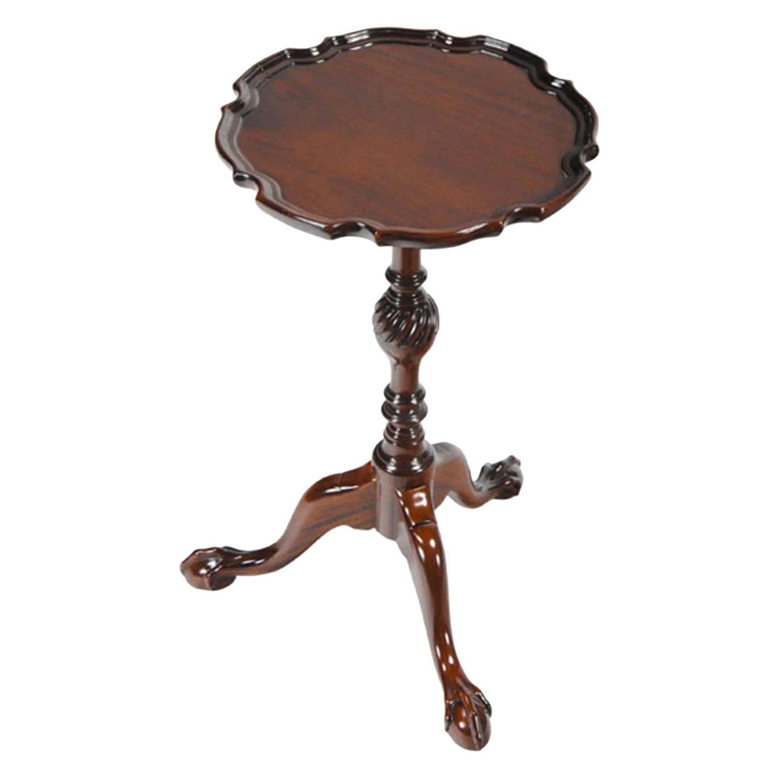 Traditional Mahogany Pie Crust Table | Chairish