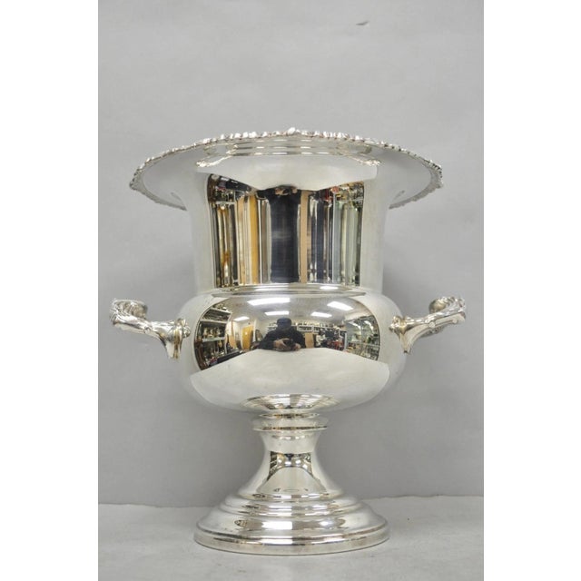Vintage Sheridan Silver Plated Trophy Cup Urn Bar Champagne Chiller Ice ...
