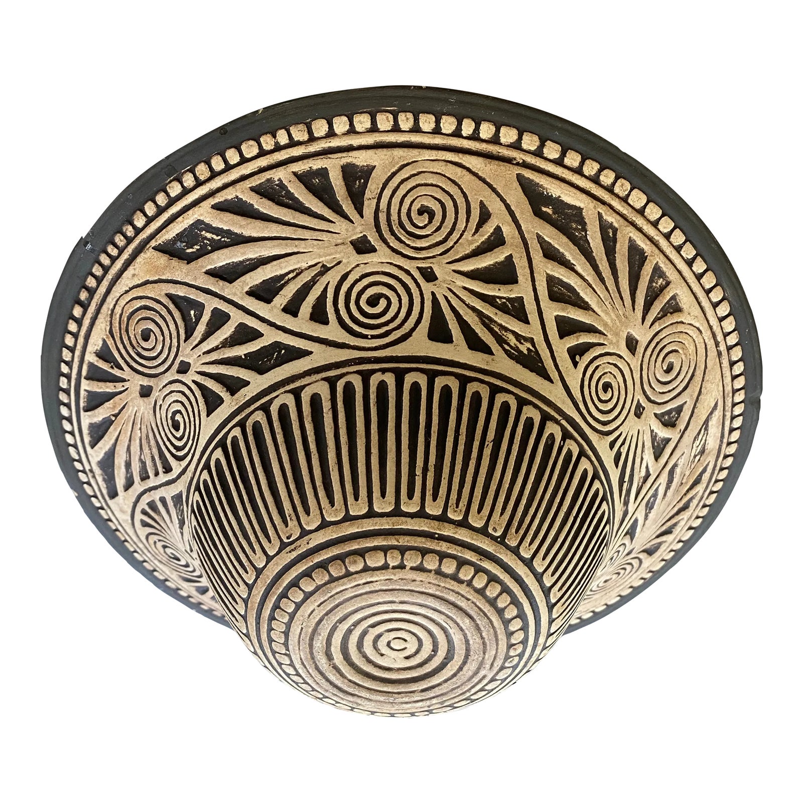 1910 Arts & Crafts Style Weller Burntwood Pottery Hanging Planter ...
