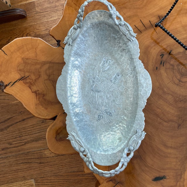 Vintage Hand Wrought Bread or Small Serving Dish by Rodney Kent | Chairish