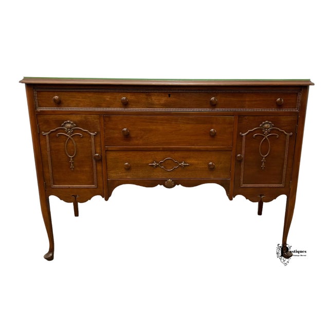 Antique Traditional Victorian Style Mahogany Sideboard | Chairish