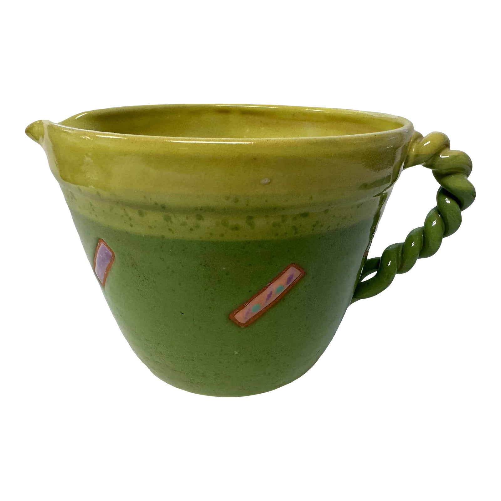 Contemporary Handmade Pottery Batter Bowl | Chairish