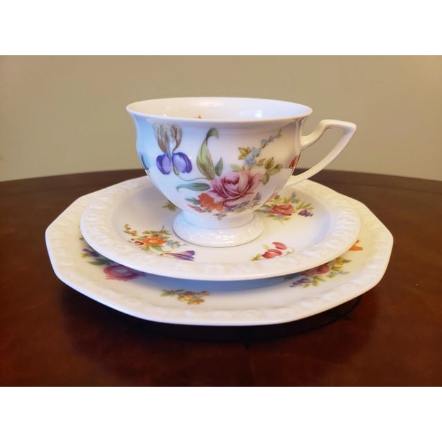 1970s Rosenthal Classic Rose Tea Setting for 1 Germany, 3 Pieces | Chairish