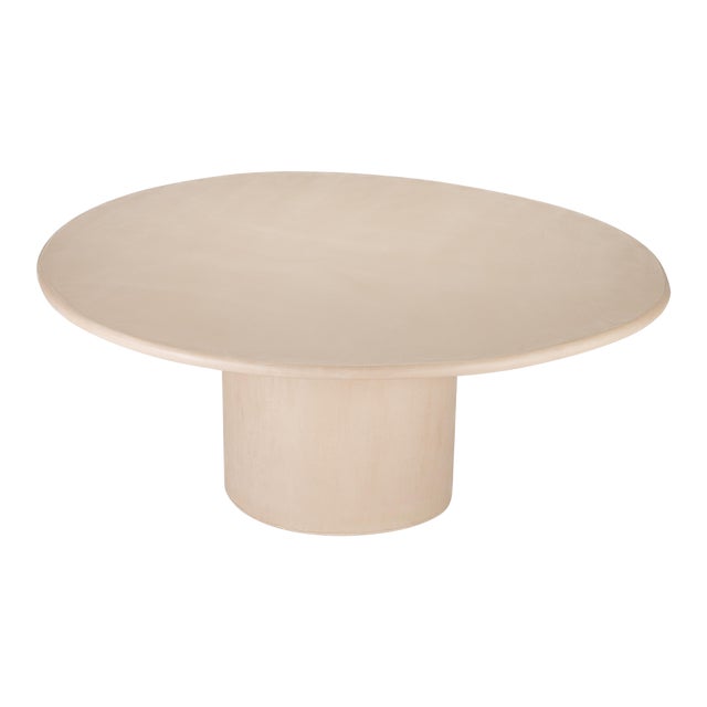Contemporary Organic Shaped Natural Plaster Dining Table "Sami" 150cm ...