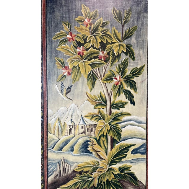 Large Botanical Tropical Tree Wood Panels - Pair of 2 | Chairish