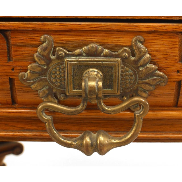 American Renaissance Revival Victorian Oak End Table | Chairish