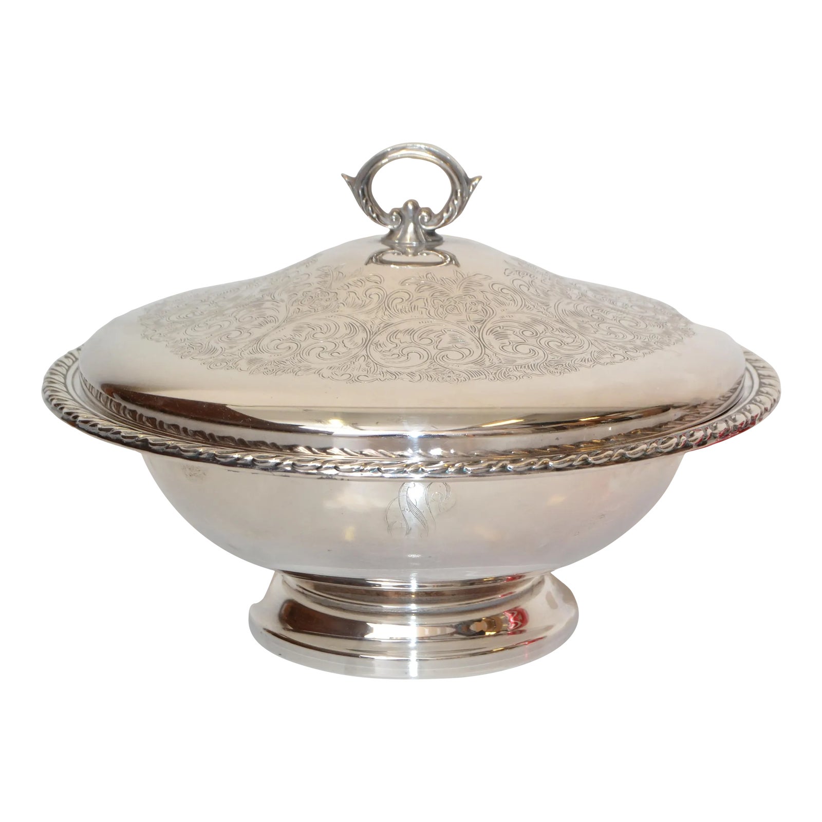 Victorian W M Rogers Ornate Silver Plate Tureen Serveware Oneida ...