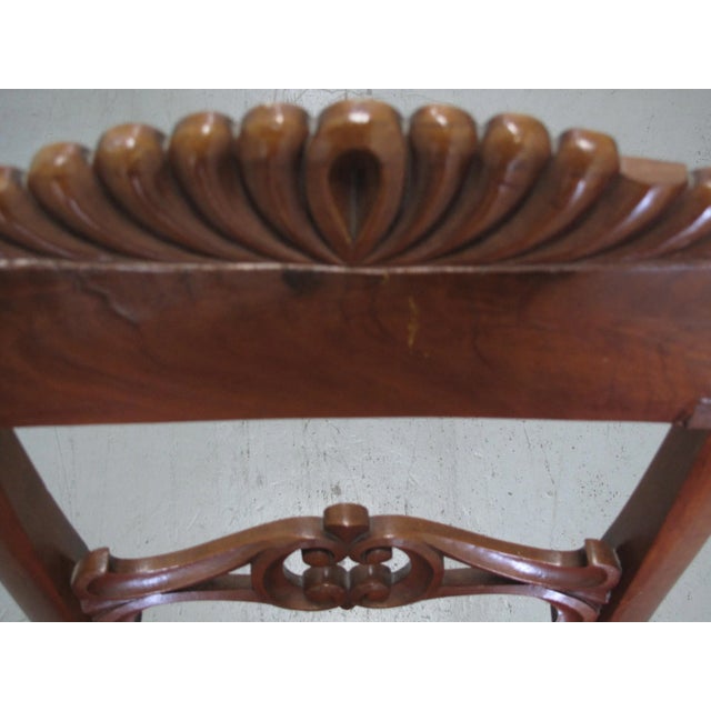 Regency Style Parlor Chairs Red Upholstery - a Pair | Chairish