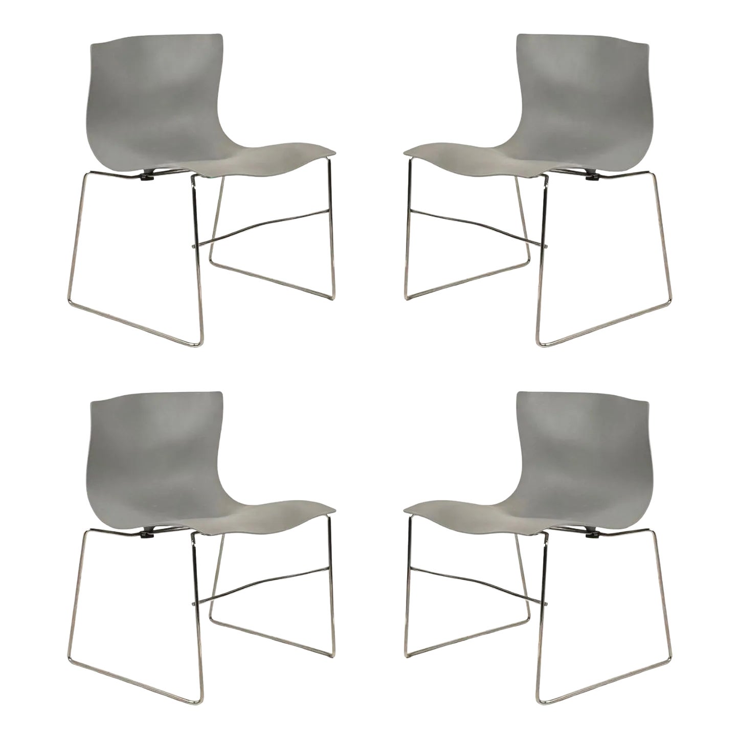 Set of 4 Handkerchief Chairs by Lella & Massimo Vignelli for Knoll ...