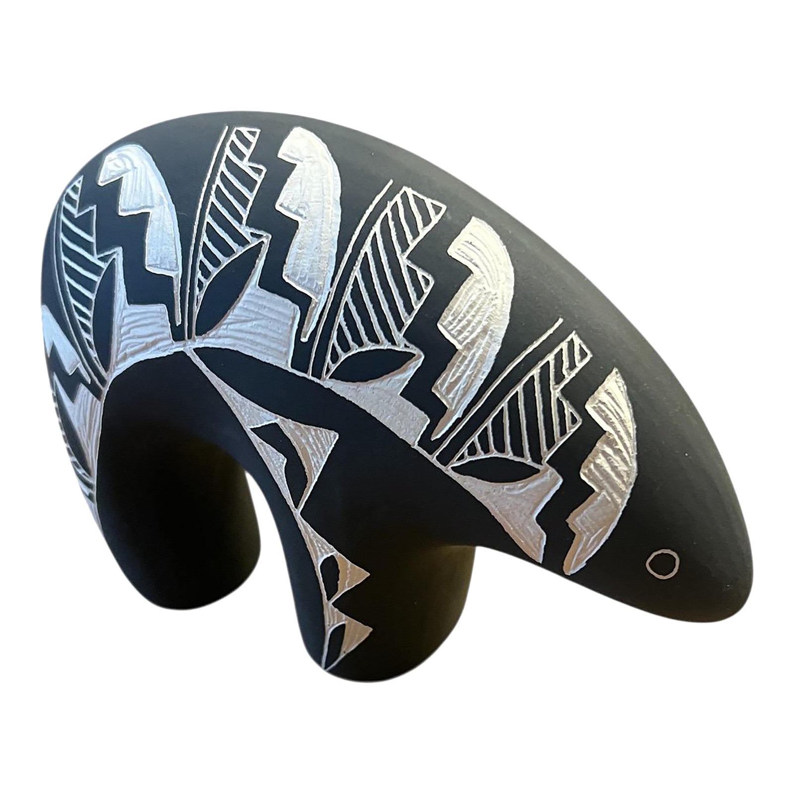 Acoma Ceramic Bear, Native American Pottery | Chairish
