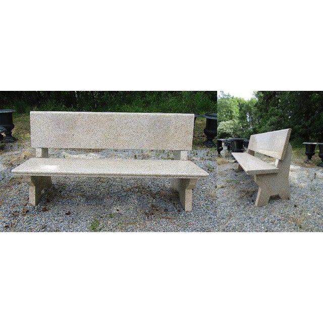 Granite Benches - a Pair | Chairish