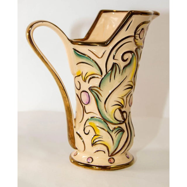 Vintage Wade Ceramic Gothic Pattern Glazed Vase in Pastel Colors Made ...