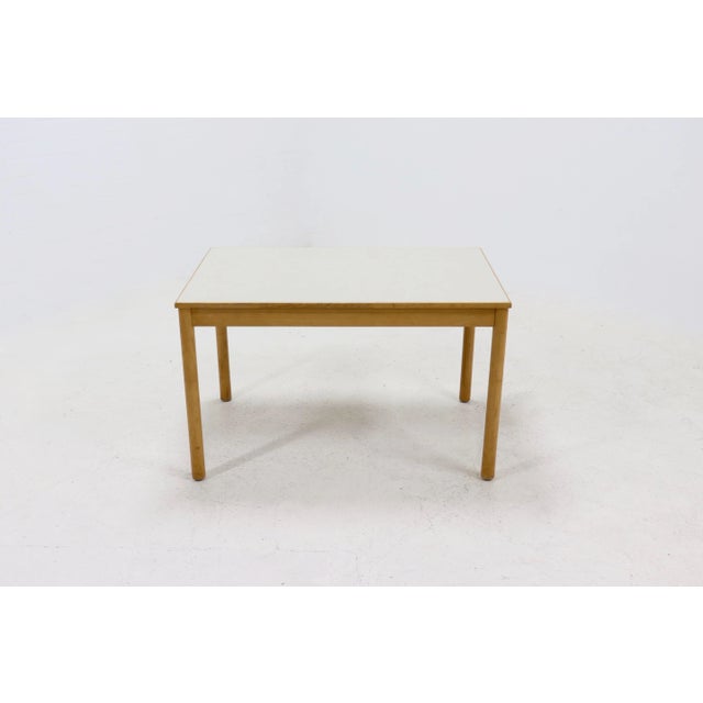Vintage Birch and Linoleum Dining Table, 1960s | Chairish