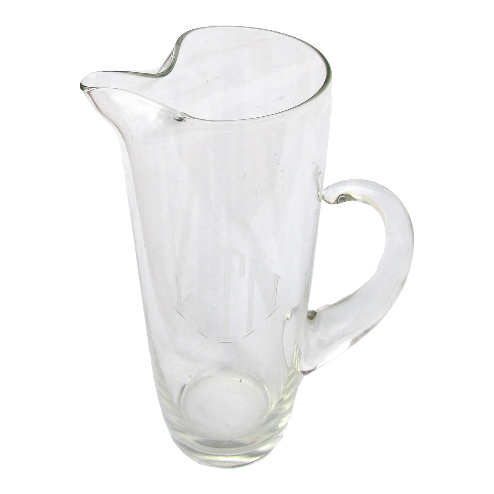 Mid-Century Modern Cocktail / Martini Pitcher, Monogrammed | Chairish