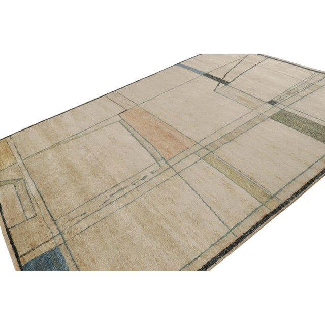 Rug & Kilim’s Contemporary Abstract Rug With Minimalist Geometric ...