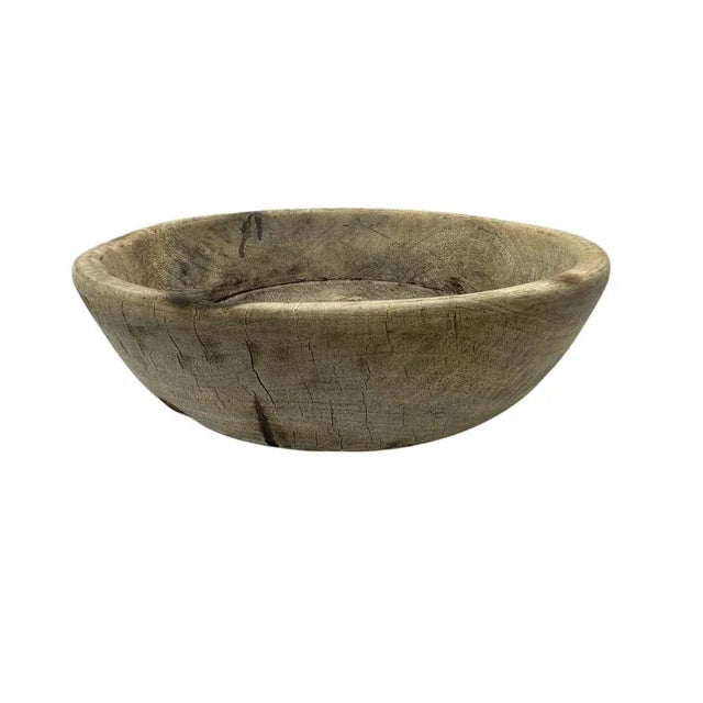 Vintage Wooden Parat Bowl - Small | Chairish