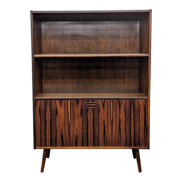 1950s Rosewood Bookcase | Chairish