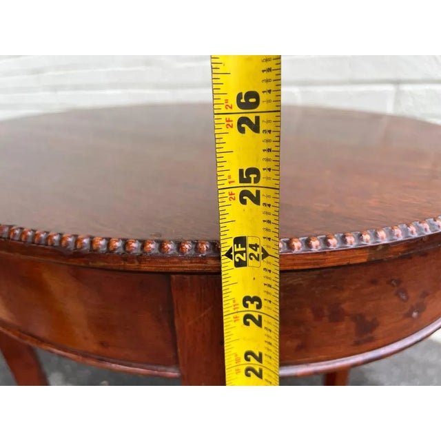 Early 20th Century Antique Mahogany Oval Side Table | Chairish