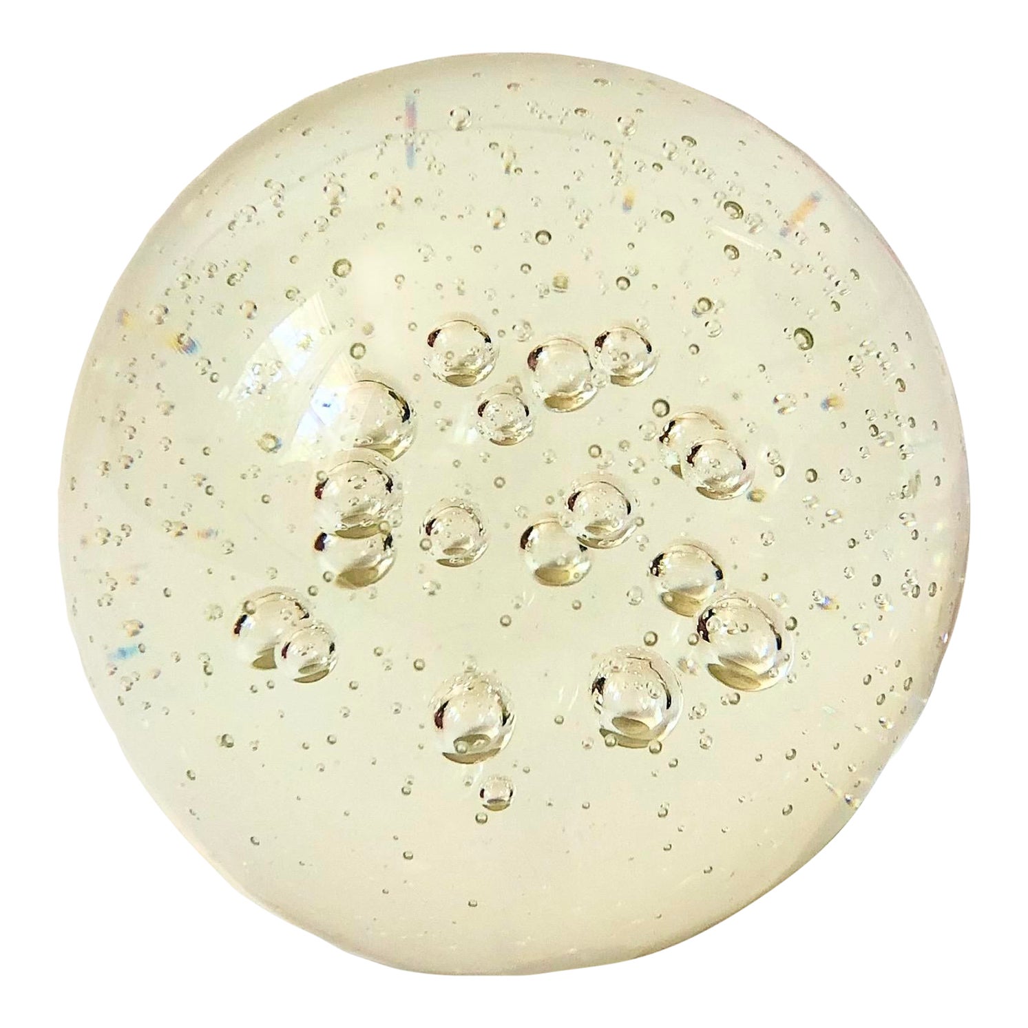 Glass Sphere Paperweight | Chairish
