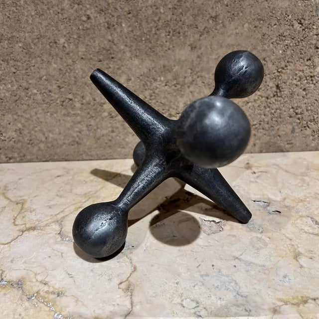 1960s Design Line Metal Jack Jax Bookend California | Chairish