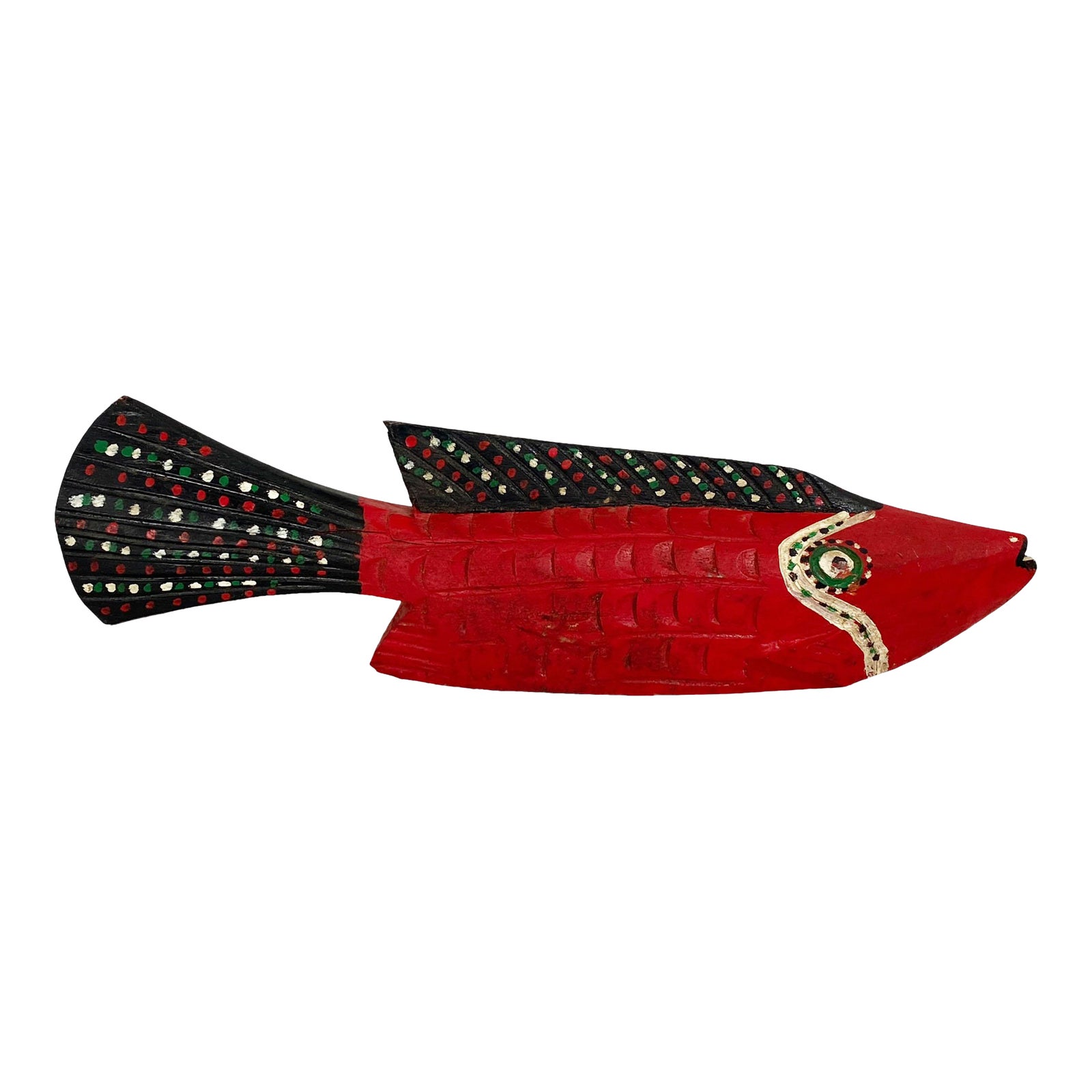 African Vintage Wooden Fish Bozo Tribe Mali 18.5" | Chairish