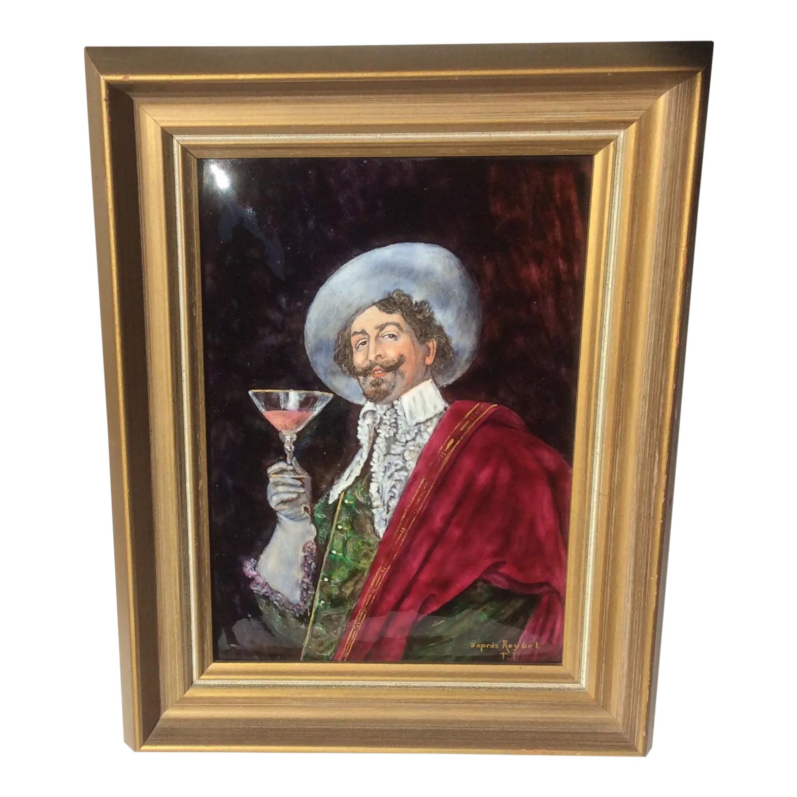 Antique French Limoges Enamel Painting | Chairish