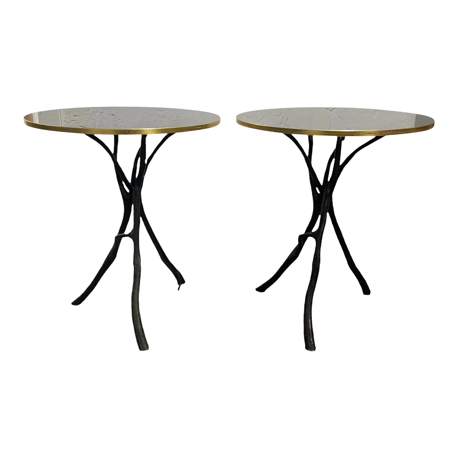 Twig Occasional Side Table by Bill Sofield for Baker Furniture - a Pair ...