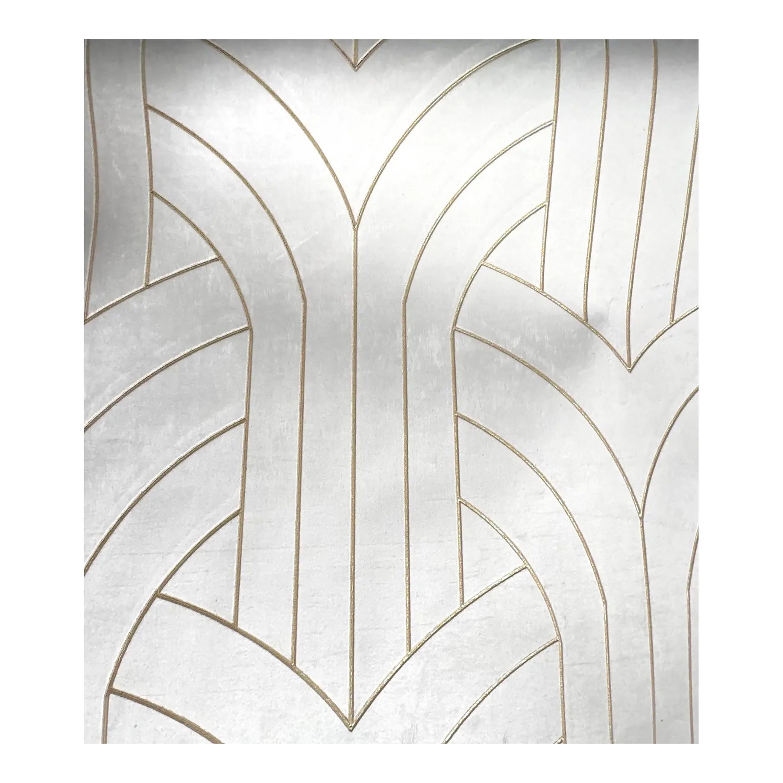 Phillip Jeffries White Velvet Cocoon Wallpaper, Lasercut Gilt Velvet ...