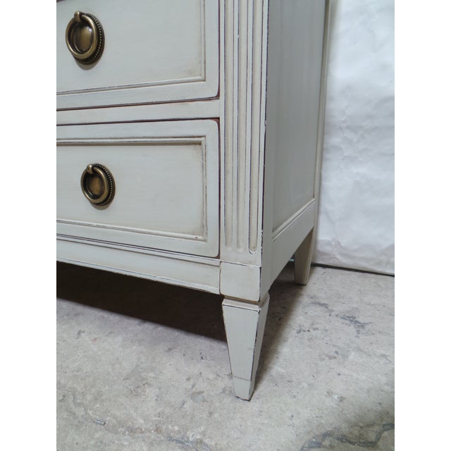 Gustavian Style Unique 3 Drawer Chest of Drawers | Chairish