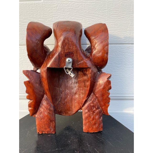 Vintage Chinese Carved Wood Head Sculpture | Chairish